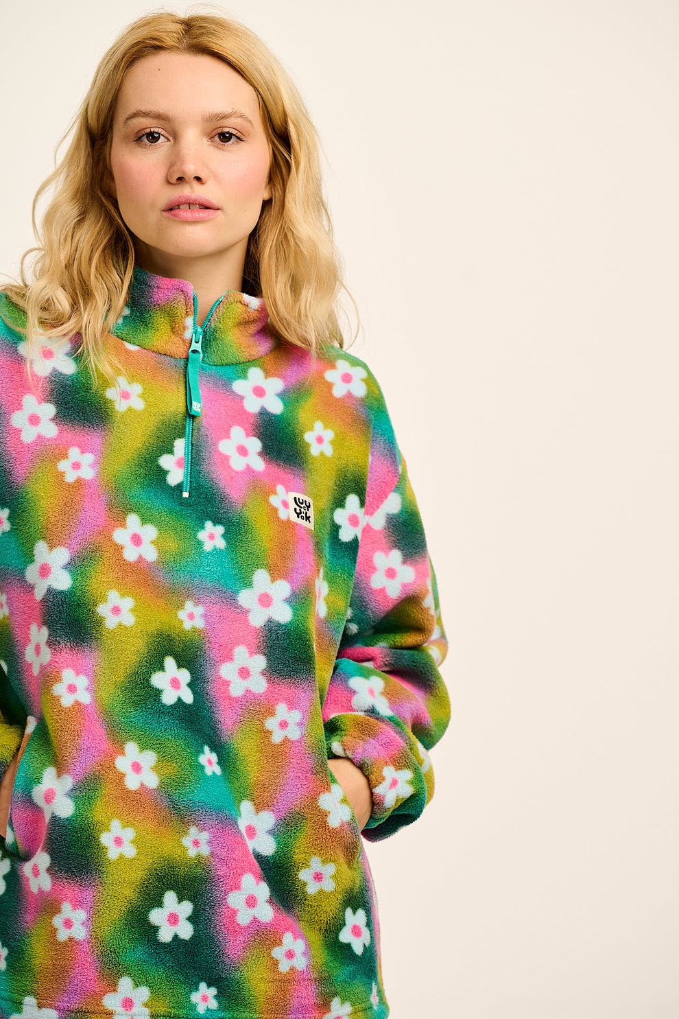 Stevie - Soft Polar Fleece in Tie Dye Daisy Lu – Lucy & Yak US