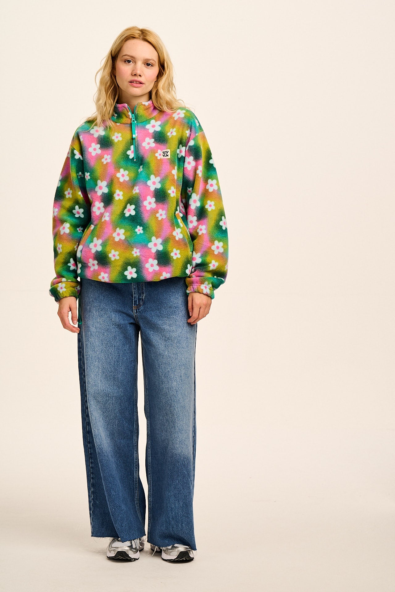 Stevie - Polar Fleece in Tie Dye Daisy Lu – Lucy & Yak US